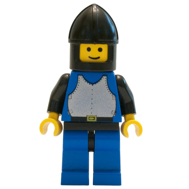 LEGO Set fig-006578 Knight (Breastplate on Blue) - Blue Legs, Chin ...