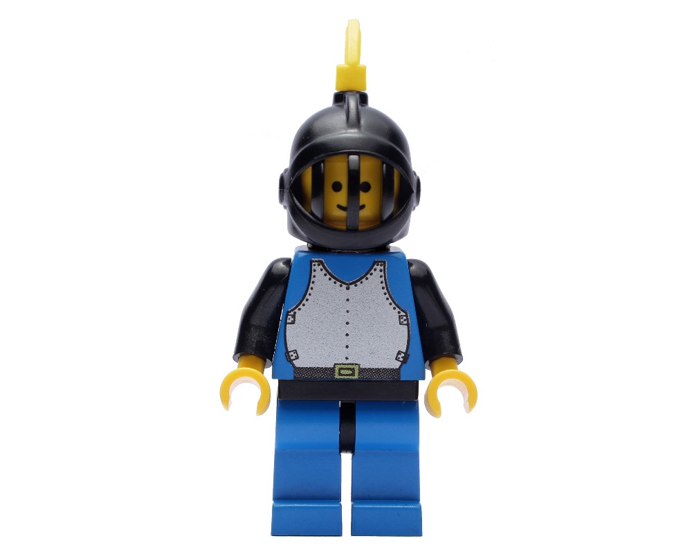 LEGO Set fig-006579 Knight (Breastplate on Blue) - Blue Legs, Yellow ...