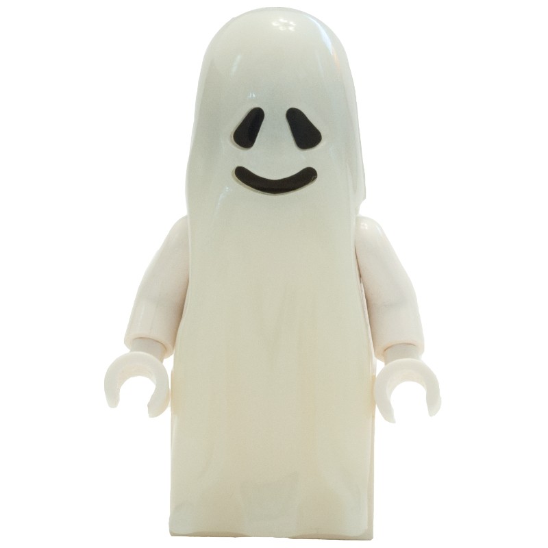 LEGO Set fig-006589 Ghost - Glow in the Dark, Brick Built Legs, 3626a ...
