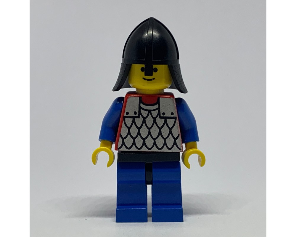 LEGO Set fig-006725 Knight (Scale Mail on Red) - Blue Arms, Blue Legs ...