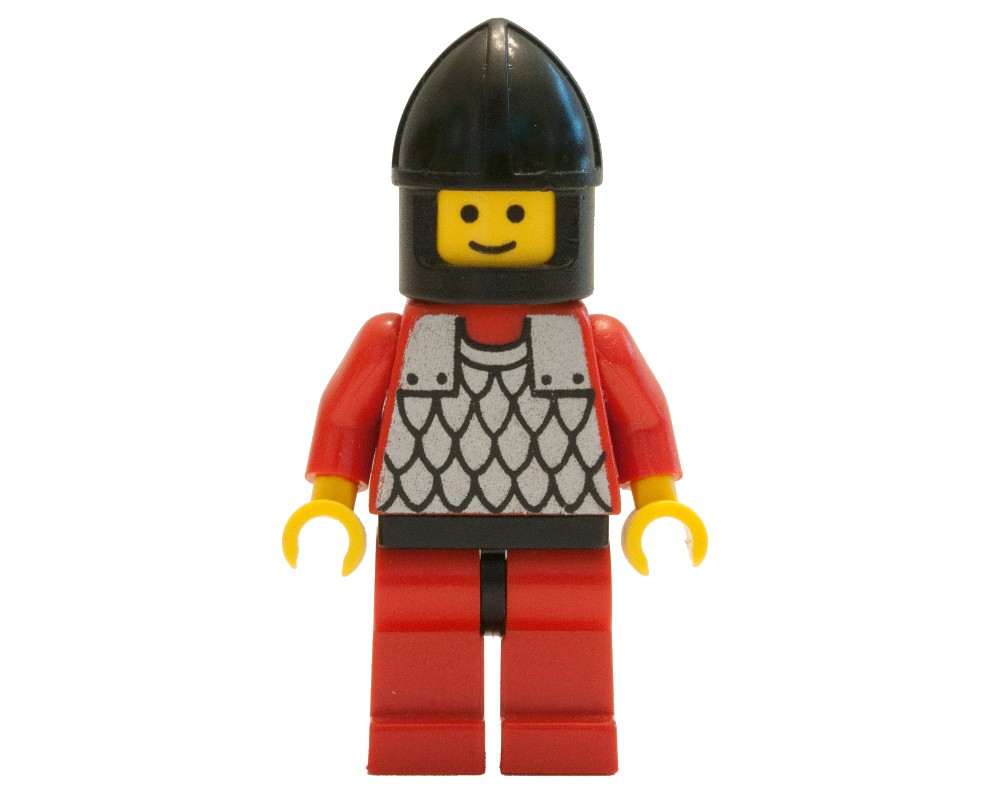 LEGO Set fig-006732 Knight (Scale Mail on Red) - Red Arms, Red Legs ...