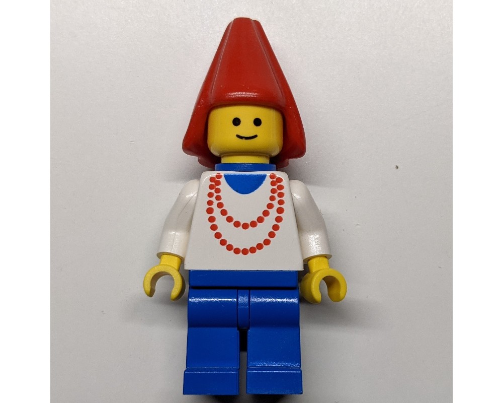 LEGO Set fig-006745 Maiden - Blue Legs, Red Cone Hat, 3626b ...