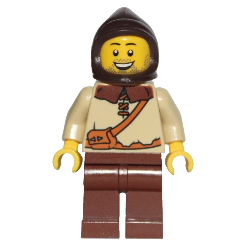 LEGO Set fig-006787 Peasant (Kingdoms) - Dark Brown Hood | Rebrickable ...