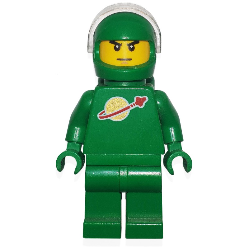 LEGO Set fig-006839 Classic Spaceman, Green, Helmet with Visor / Pete ...