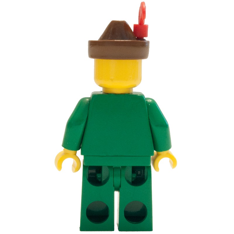 LEGO Set fig-006856 Forestman (Forestmen) - Yellow, Brown Hat, Red ...