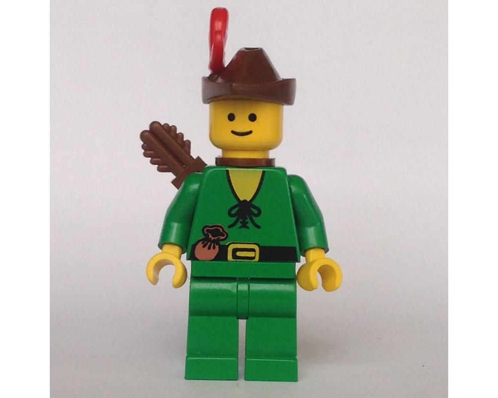 LEGO Set fig-006867 Forestman Archer (Forestmen) - Yellow, Red Plume ...
