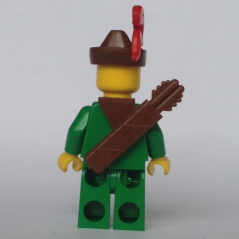 LEGO Set fig-006867 Forestman Archer (Forestmen) - Yellow, Red Plume ...