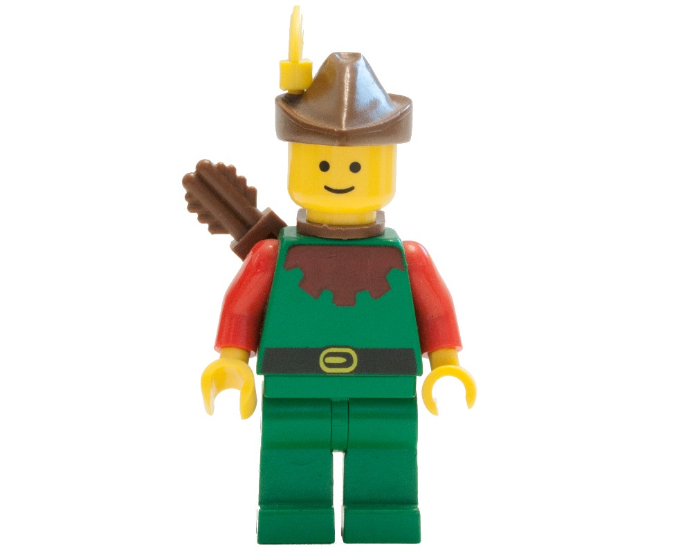 LEGO Set fig-006871 Forestman Archer (Forestmen) - Red, Brown Hat ...