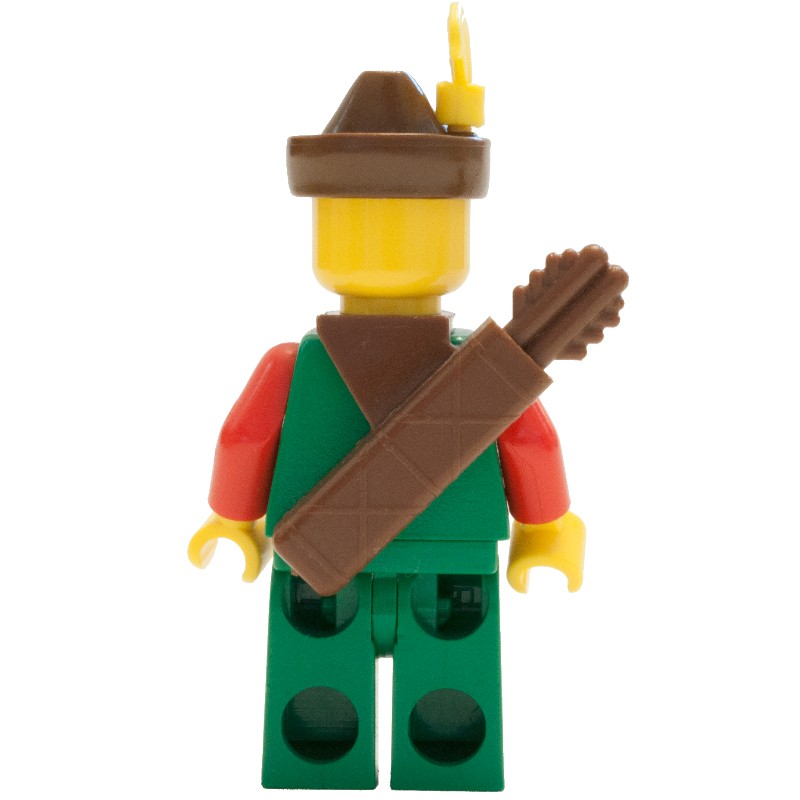 LEGO Set fig-006871 Forestman Archer (Forestmen) - Red, Brown Hat ...