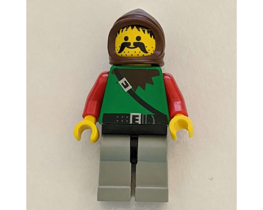 LEGO Set fig-006879 Forestman (Dark Forest) - Light Gray Legs, Brown ...