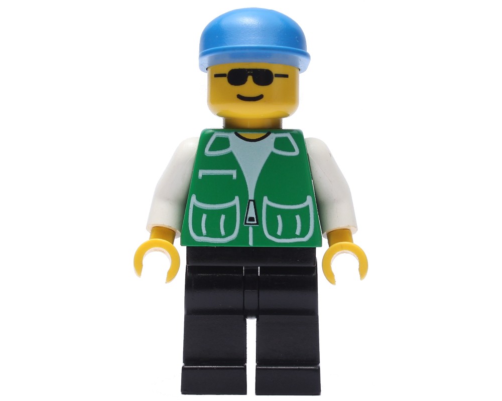 LEGO Set fig-006891 Man, Green Jacket, Black Legs, Blue Cap ...