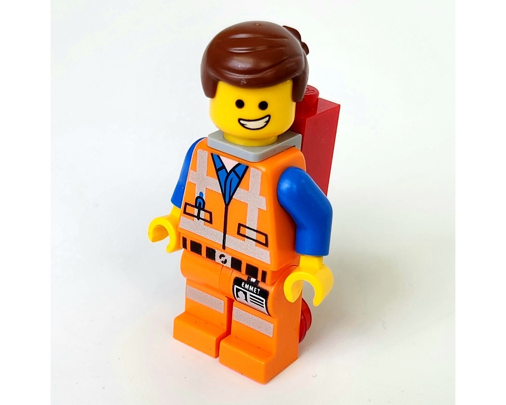 LEGO Set fig-007021 Emmet, Piece of Resistance, Happy / Scared, Red ...