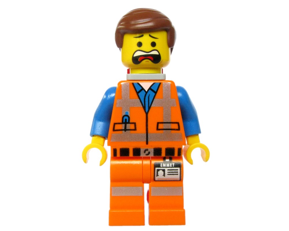 LEGO Set fig-007035 Emmet, Piece of Resistance, Eyebrows, Happy ...