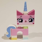 LEGO Set fig-007046 Unikitty, Light Aqua Foot, Closed Mouth, Crescent ...