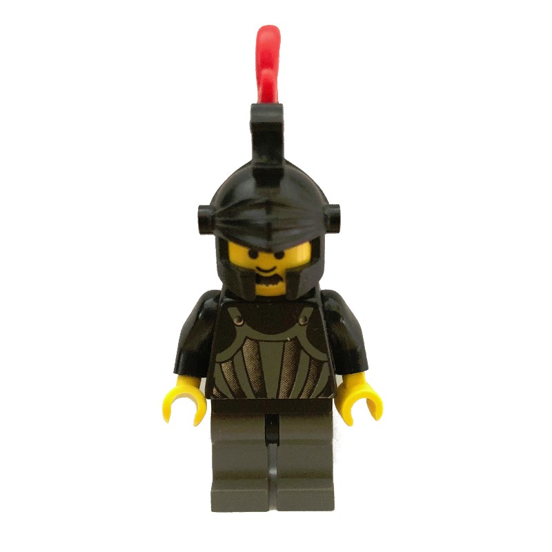 LEGO Set fig-007112 Knight (Fright Knights) - Black Helmet, Red Triple ...