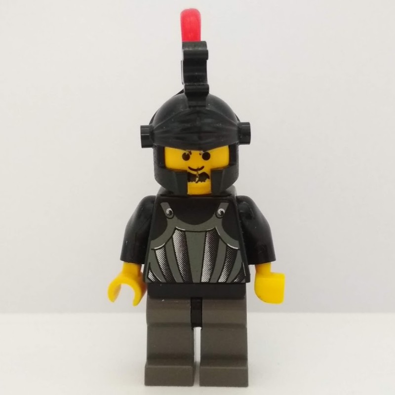 LEGO Set fig-007113 Knight (Fright Knights) - Black Helmet, Red Plume ...