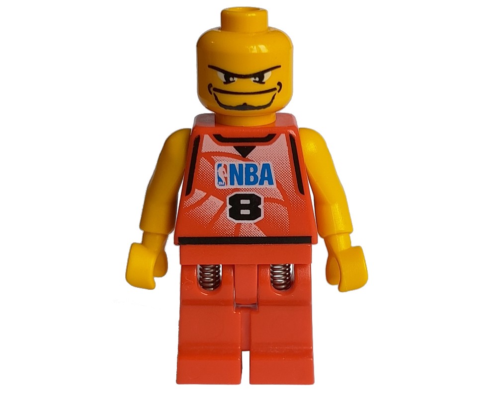 LEGO Set fig-007204 Basketball Player, Red Torso, Red Legs #8 ...