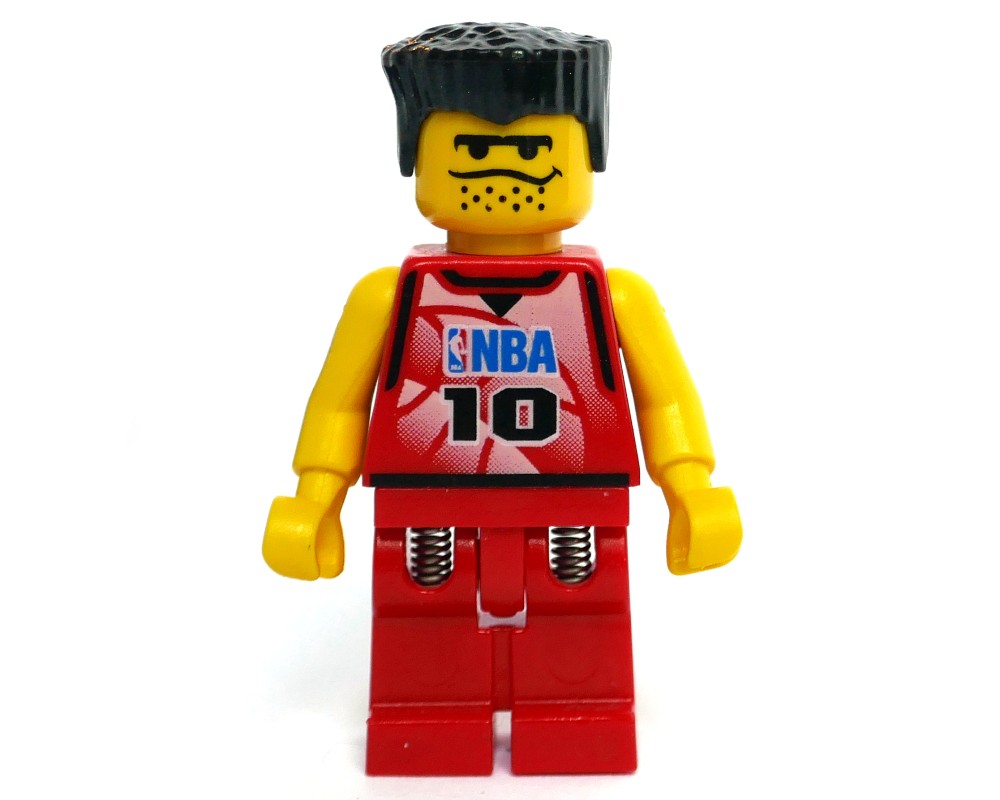 LEGO Set fig-007205 Basketball Player, Red Torso, Red Legs #10 ...