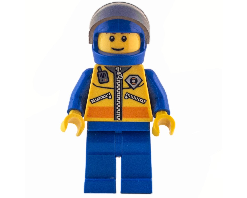LEGO Set fig-007251 Coast Guard, Yellow Jacket with Zipper, Radio and ...