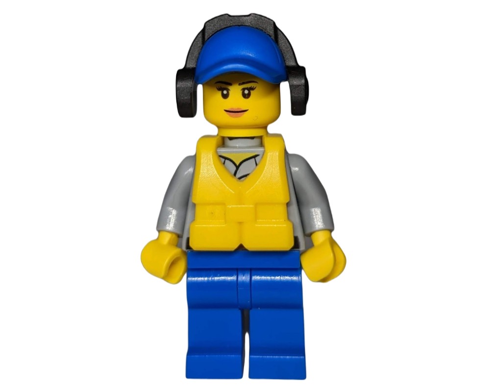 LEGO Set fig-007252 Coast Guard, Light Bluish Gray Shirt with Badge ...