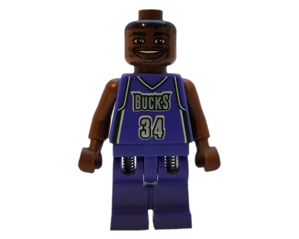 LEGO Set fig-007313 Ray Allen, Milwaukee Bucks #34 | Rebrickable ...
