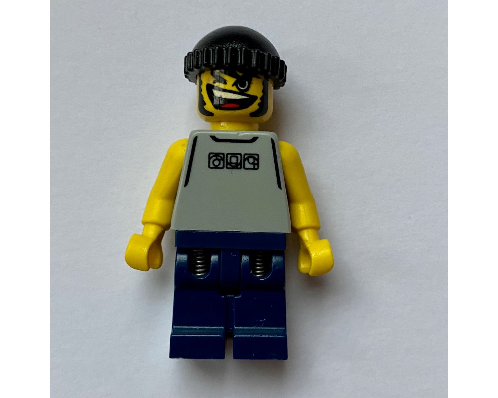 LEGO Set fig-007323 Basketball Player, Light Gray Torso and Dark Blue ...