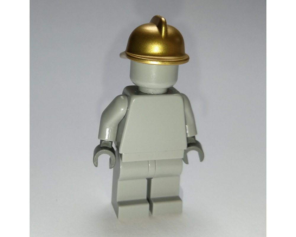 LEGO Set fig-007358 Statue, Light Bluish Gray, Fire Helmet ...