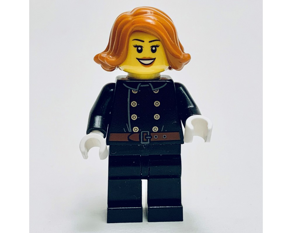 LEGO Set fig-007361 Firewoman, Jacket with 8 Buttons and Belt, Dark ...