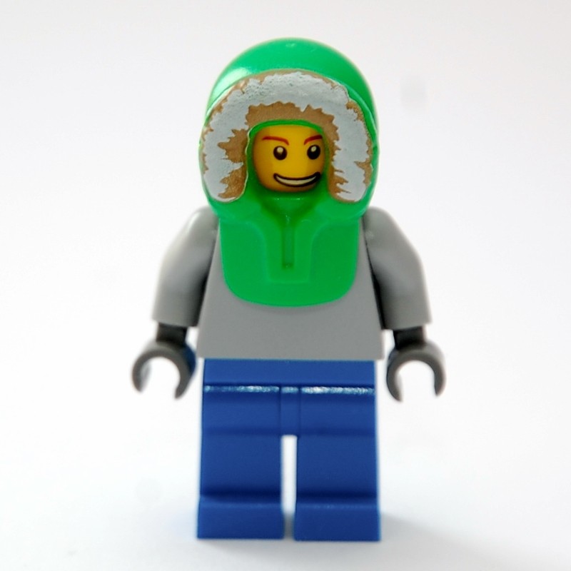 LEGO Set fig-007380 Man, Plain Light Bluish Gray Torso, Blue Legs ...