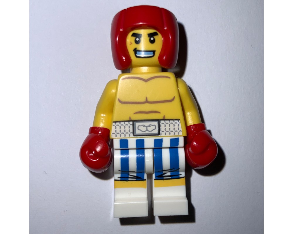 LEGO Set fig-007455 Boxer, Black Eye (2017 Collectible Minifigures ...