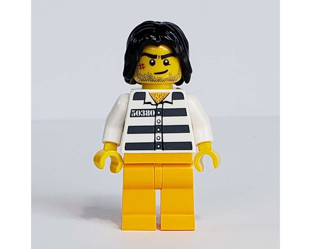 LEGO Set fig-007468 Criminal, Prison Shirt with #50380, Bright Light ...