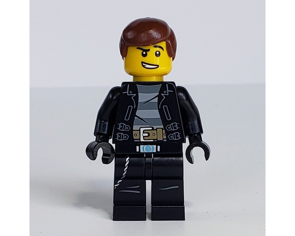 LEGO Set fig-007469 Criminal, Open Leather Jacker over Prison Shirt ...