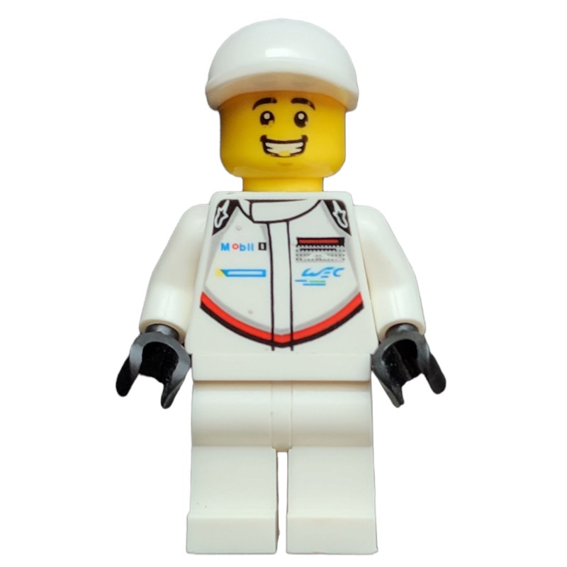 LEGO Set fig-007555 Engineer, Porsche, White Torso, White Legs (2018 ...