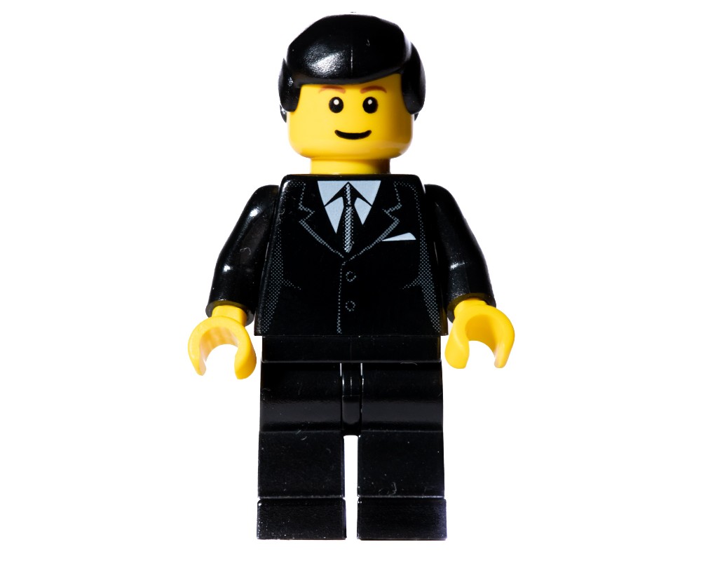 LEGO Set fig-007635 Black Tuxedo, Black Hair | Rebrickable - Build with ...