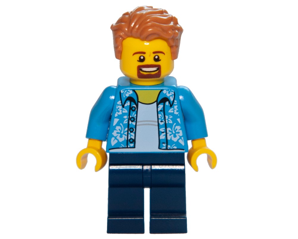 LEGO Set fig-007660 Dark Azure Torso, Dark Blue Legs, Medium Nougat ...