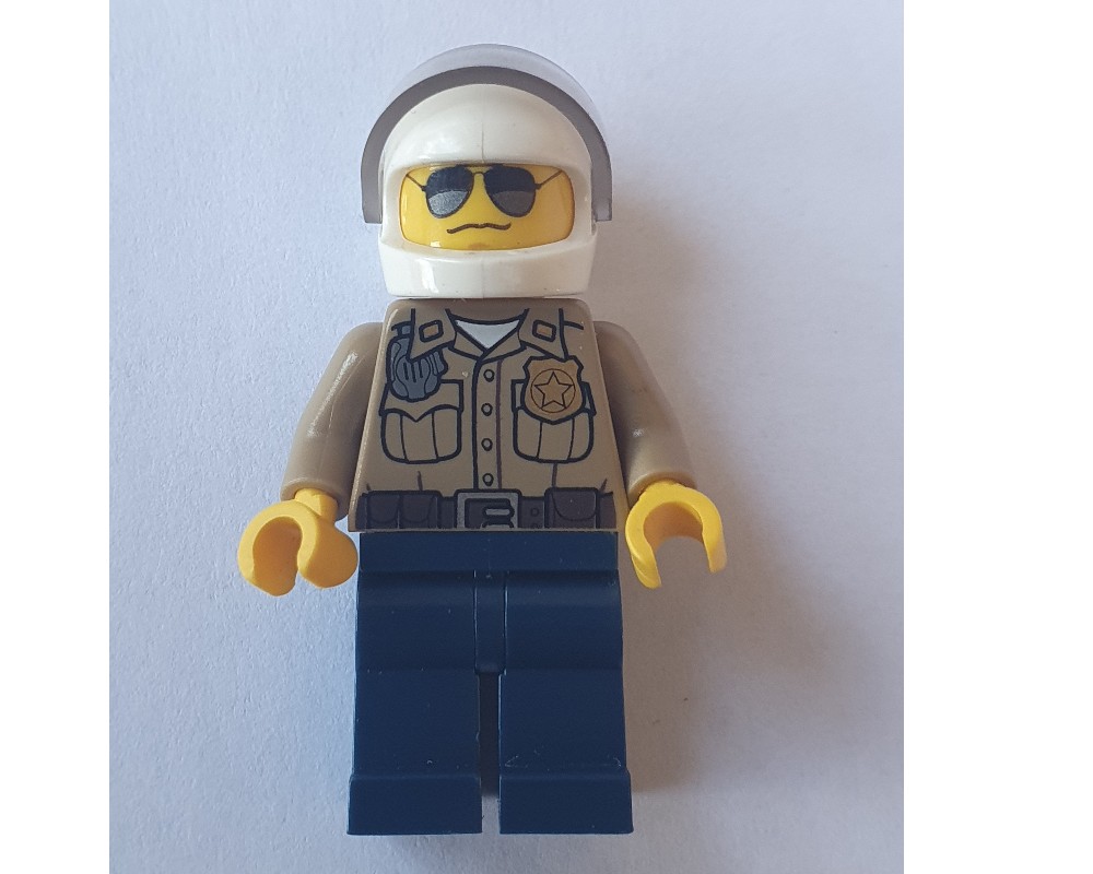LEGO Set fig-007778 Forest Police / Ranger, Dark Tan Shirt with Radio ...