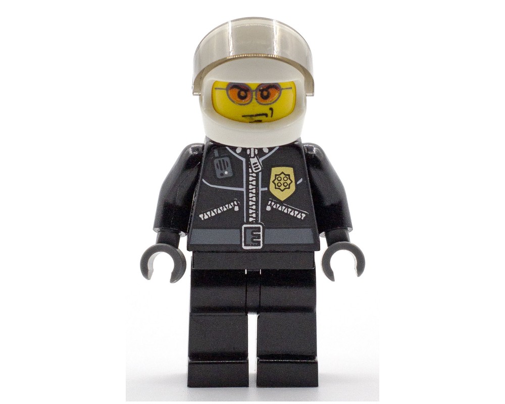 LEGO Set fig-007807 Policeman, Black Jacket with Zipper, Radio, and ...