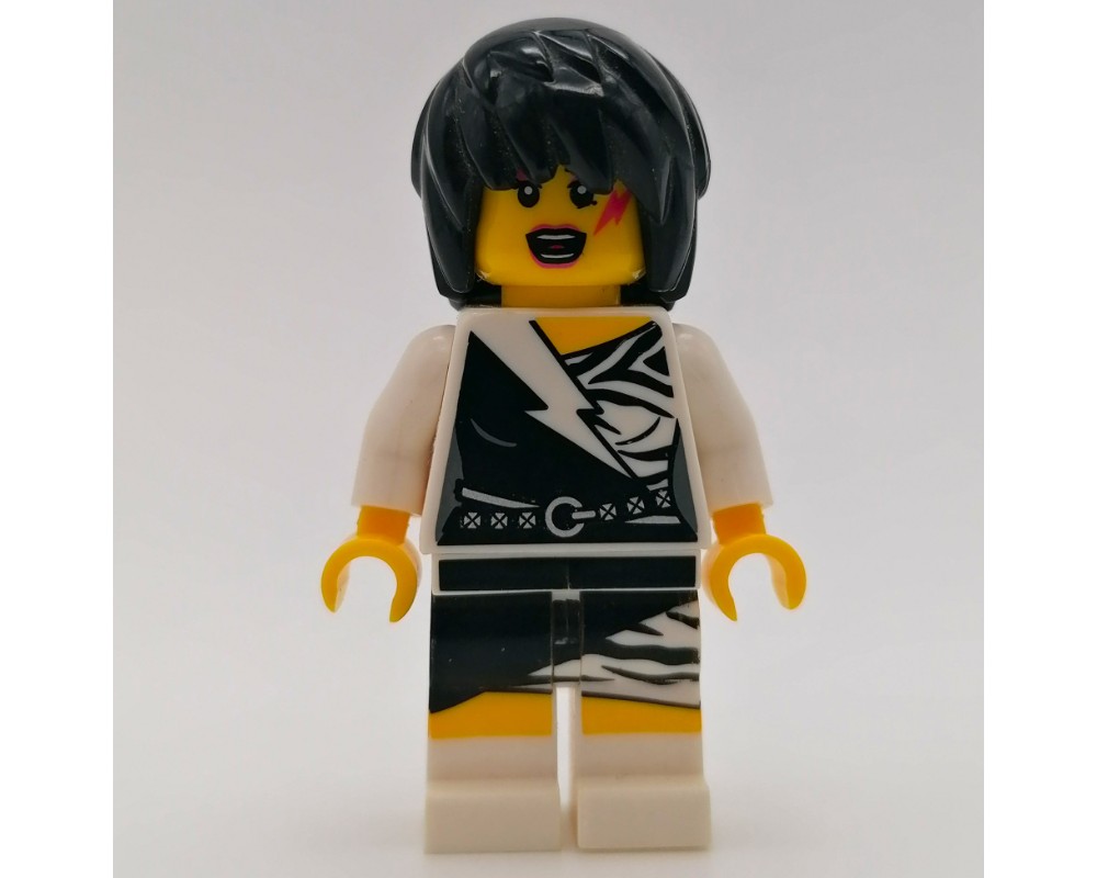 LEGO Set fig-007823 Rock Band - White Torso, White Legs, Black Hair ...