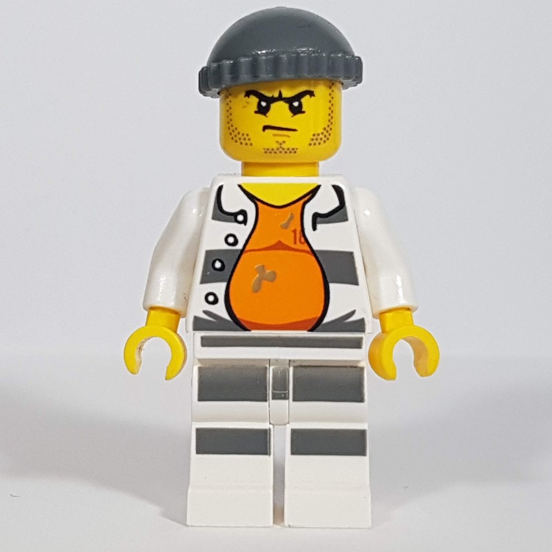 LEGO Set fig-007829 Criminal, Open Prison Shirt #18675 over Orange Top ...