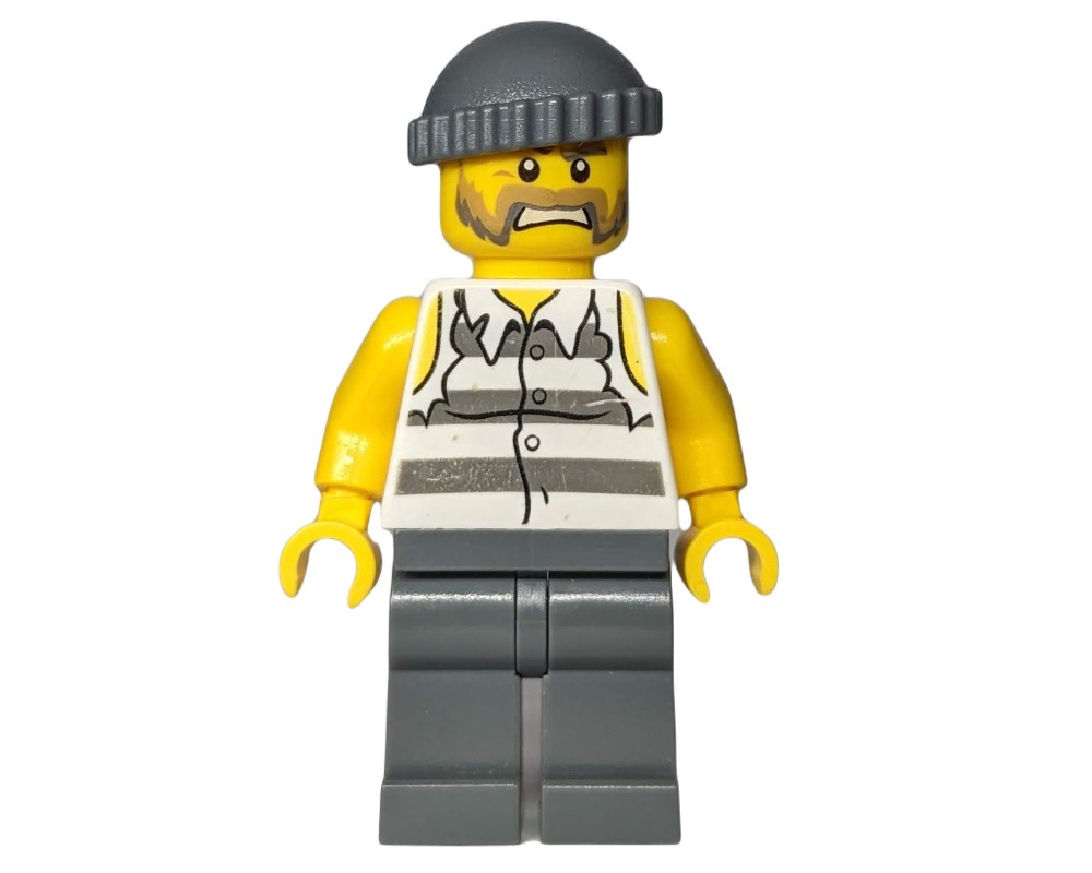 LEGO Set fig-007860 Criminal, Torn Prison Shirt, Dark Bluish Gray Legs ...