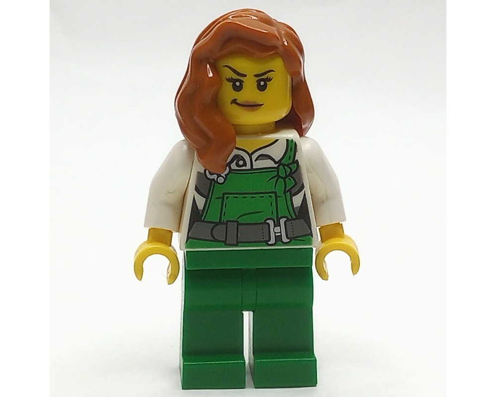 LEGO Set fig-007897 Criminal, Woman, Green Overalls over Prison Shirt ...