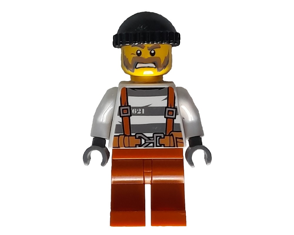 LEGO Set fig-007908 Criminal, Prison Shirt with Suspenders and Belt ...