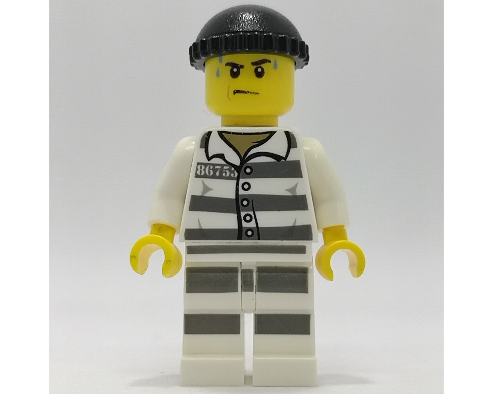 LEGO Set fig-007909 Criminal, Prison Shirt with #86753, Prison Striped ...