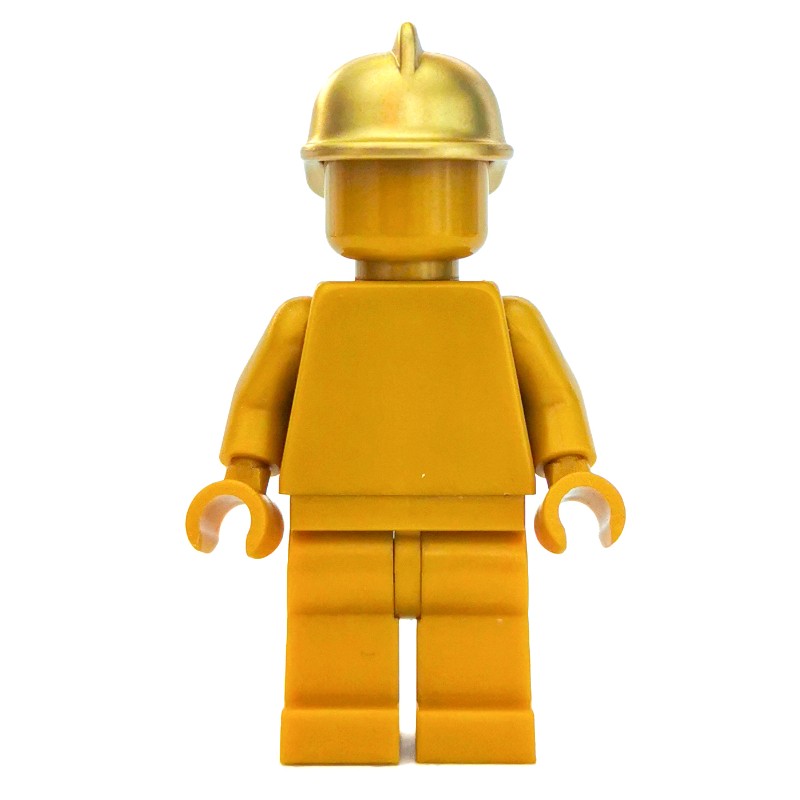 LEGO Set fig-007917 Statue, Pearl Gold, Fire Helmet | Rebrickable ...