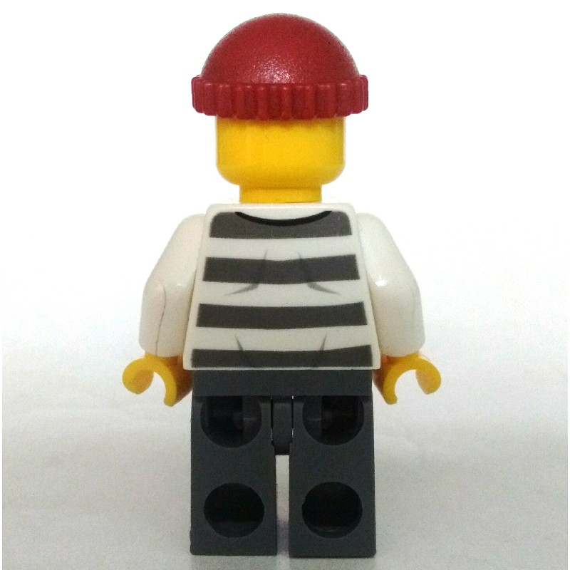 LEGO Set fig-007954 Criminal, Prison Shirt with #86753, Dark Bluish ...