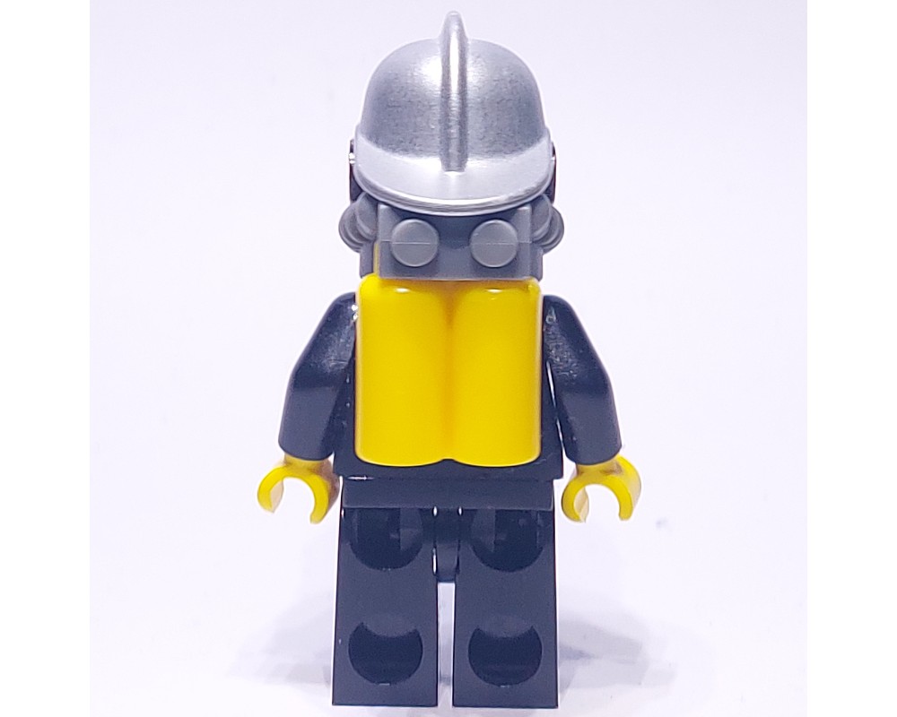 LEGO Set fig-007962 Fireman, Black Fire Jacket with Radio and Badge ...