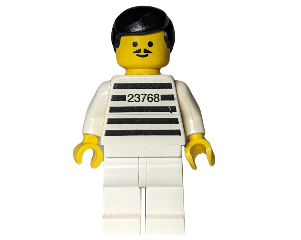 LEGO Set fig-007982 Jailbreak Joe, Prison Shirt with #23768, White Legs ...