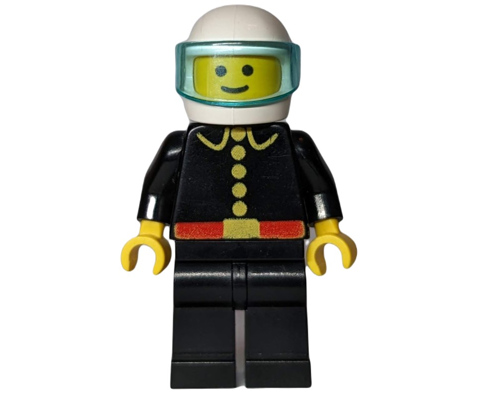 LEGO Set fig-008012 Fireman, Classic, Black Fire Jacket with Red Belt ...
