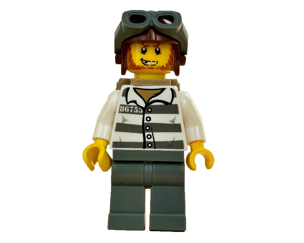 LEGO Set fig-008020 Criminal, Prison Shirt with #86753, Dark Bluish ...