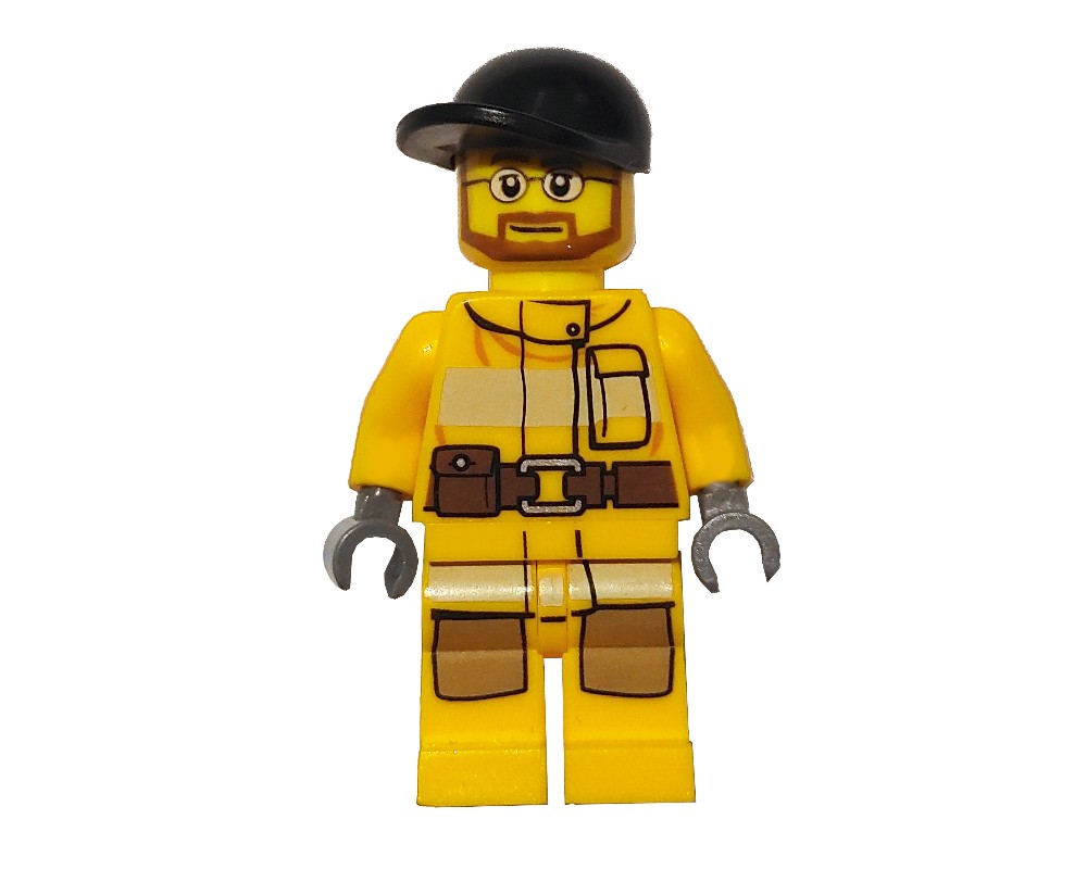 LEGO Set fig-008024 Fireman, Bright Light Orange Fire Suit, Black Cap ...